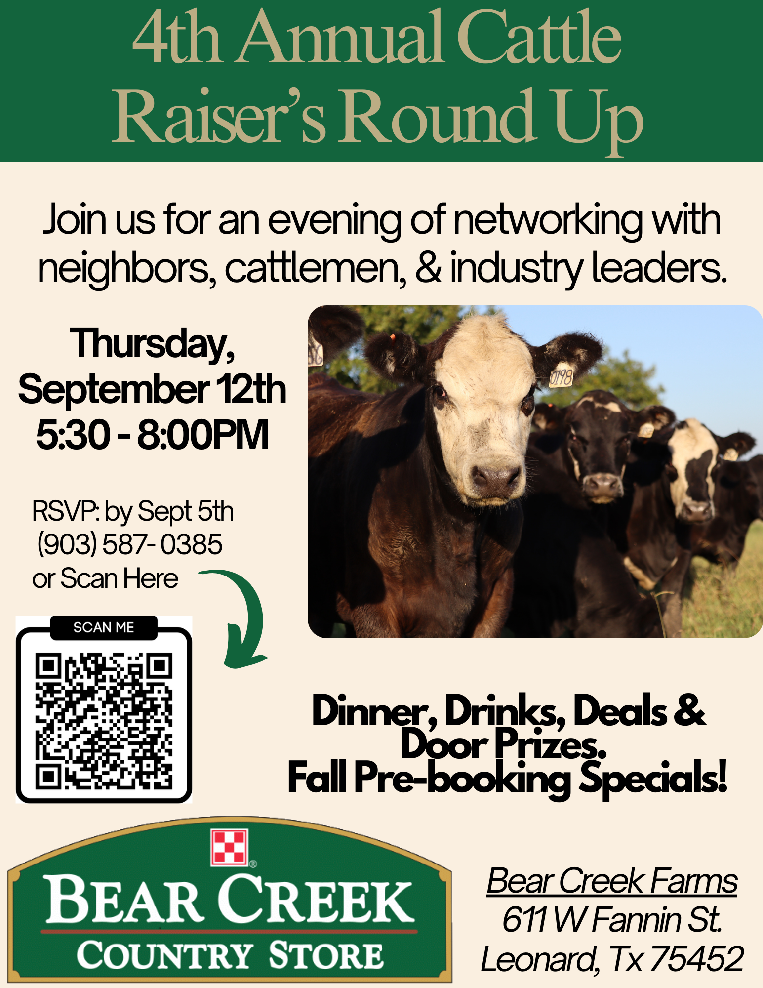4th Annual Cattle Raisers Round Up Event - Bear Creek Country Store