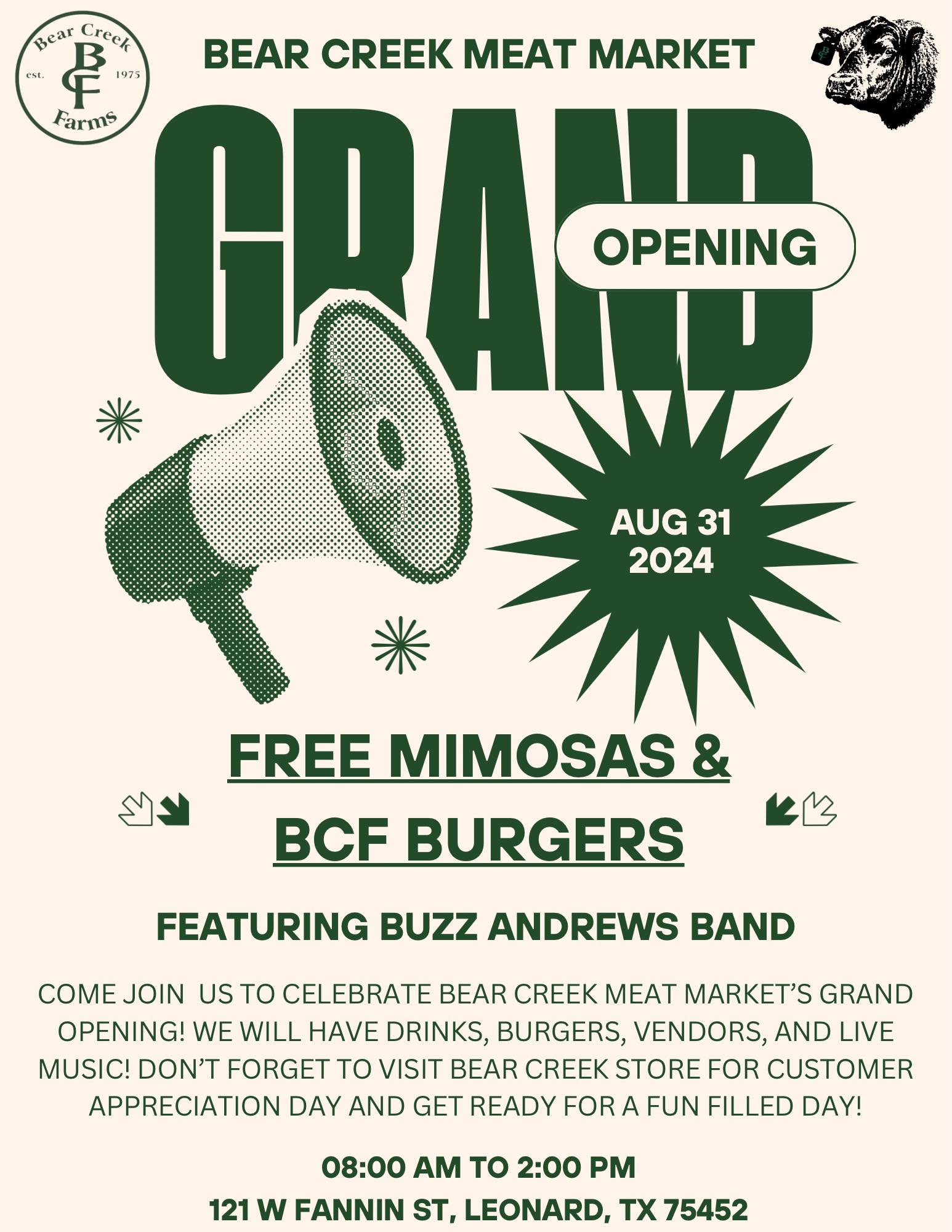 Bear Creek Meat Market Grand Opening - Bear Creek Country Store